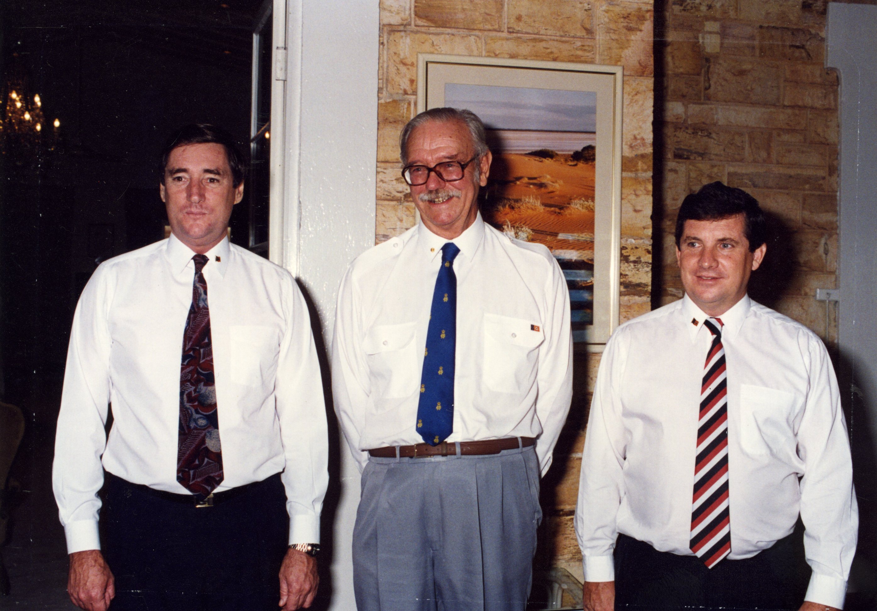 Shane Stone, Austin Asche and Mike Reed following Oath of Allegiance ...
